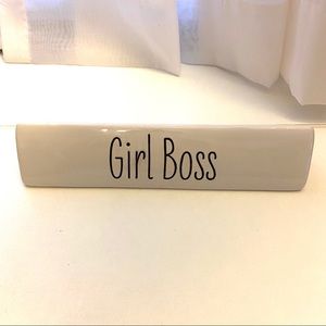 Office | Girl Boss Desk Sign Office Humor Inspiration | Poshmark